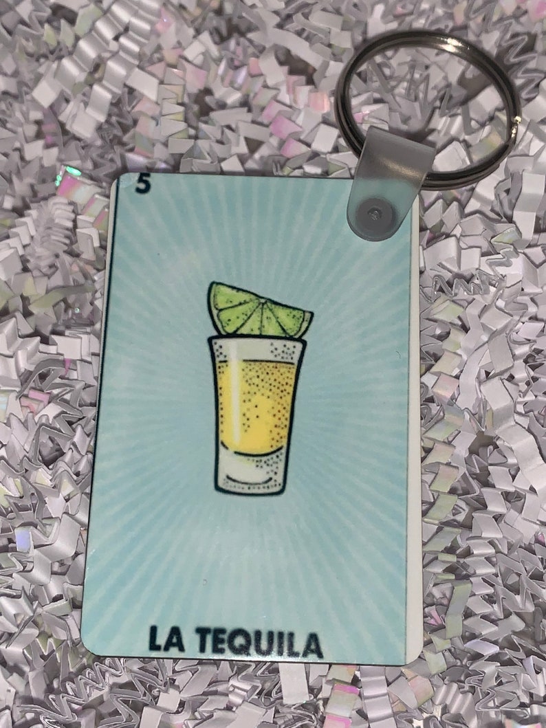 Tequila/coping Mechanism Keychain - Etsy