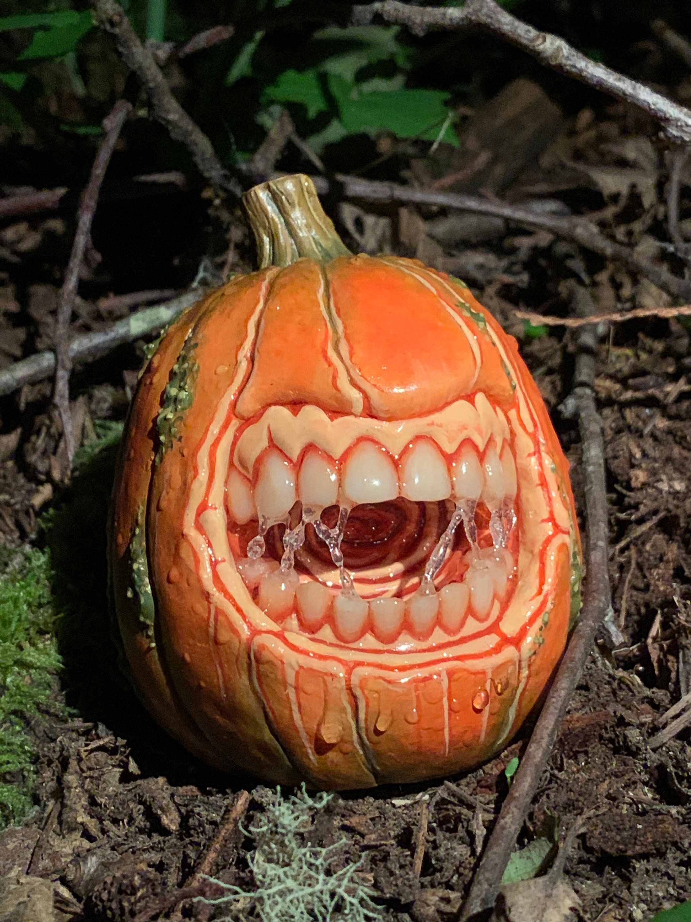 Pumkin Mutation - Hand Sculpted Clay Figure - - Etsy