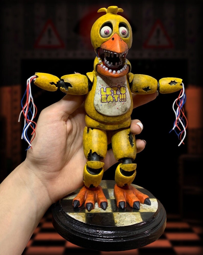 Withered Chica Sculpture FNAF 2 - Etsy Australia