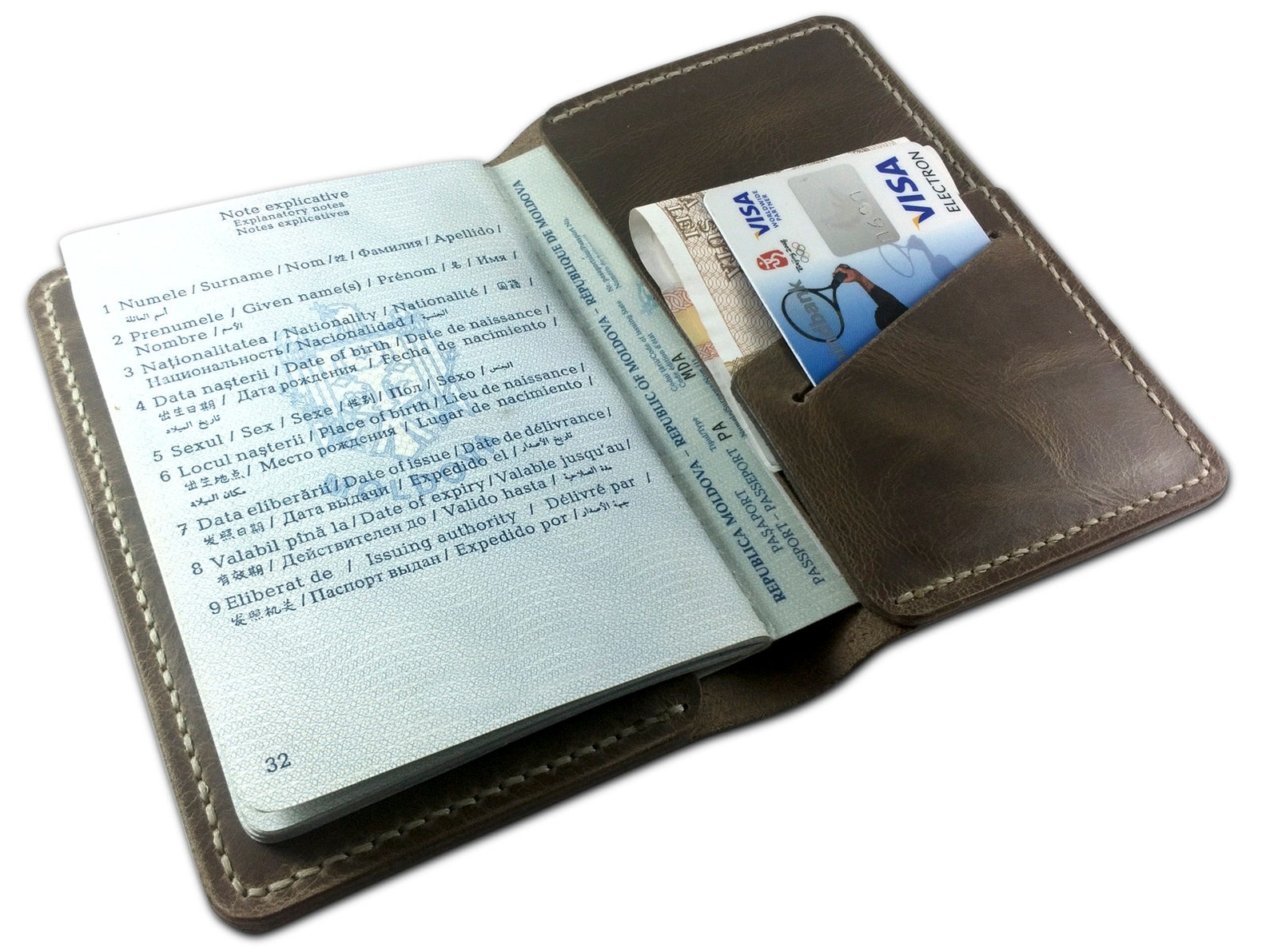 Leather Passport Cover Pattern Travel Passport Holder Etsy