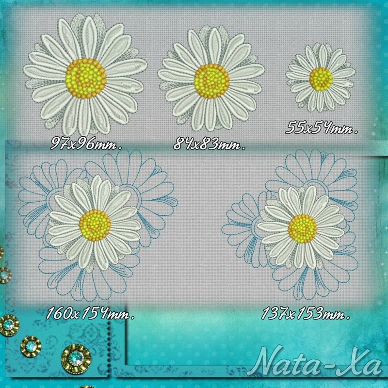 Daisy Embroidery - Etsy
