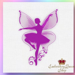 Ballerina Machine Embroidery Design 3 Sizes to Download Ballet Dancer ...