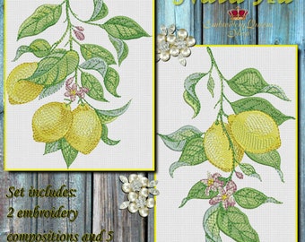 Lemon Machine Embroidery Designs - Etsy