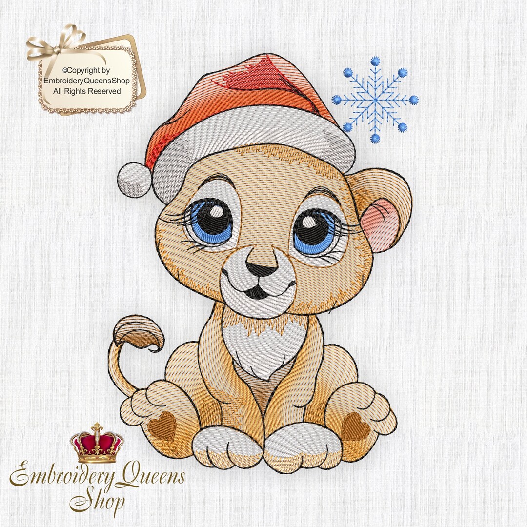 Baby Lion Machine Embroidery Design Xmas Babies Series 3 Sizes Download ...