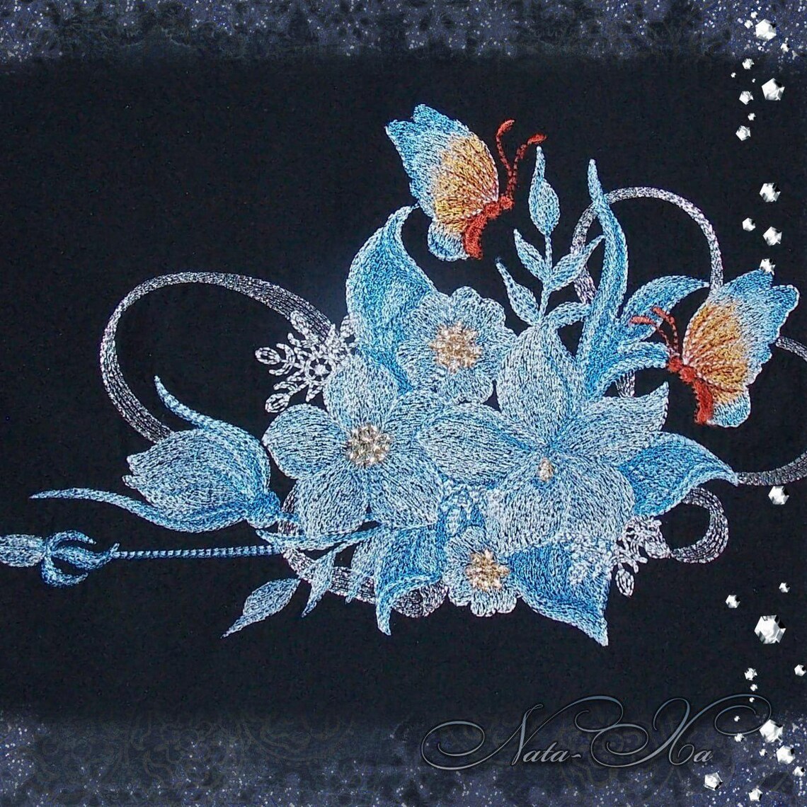 Roses Flowers Machine Embroidery Design 5 Sizes to Download Fit 5x8 ...