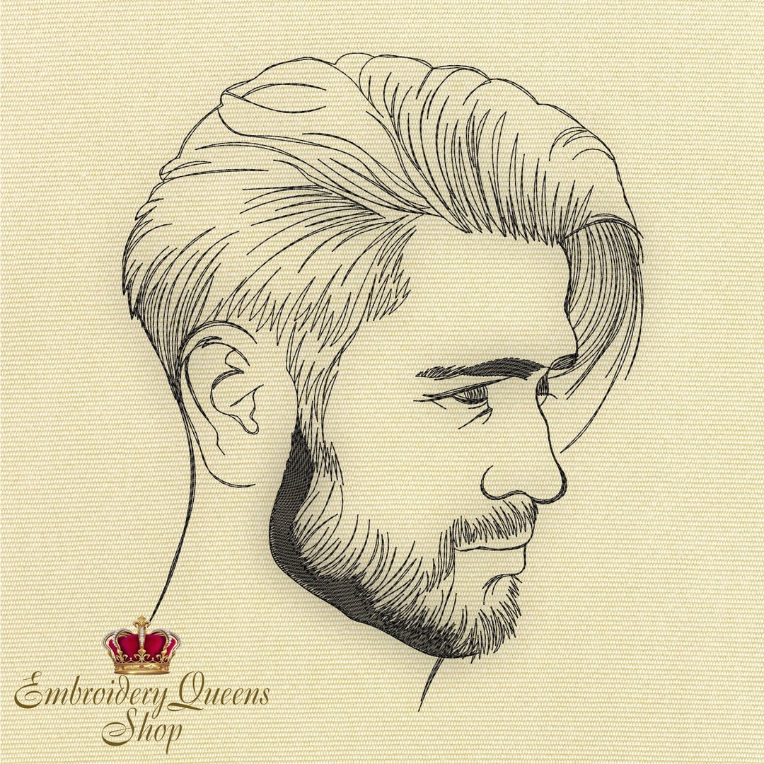 Fashion Guy Man Machine Embroidery Design 6 Sizes to Download Mystery ...