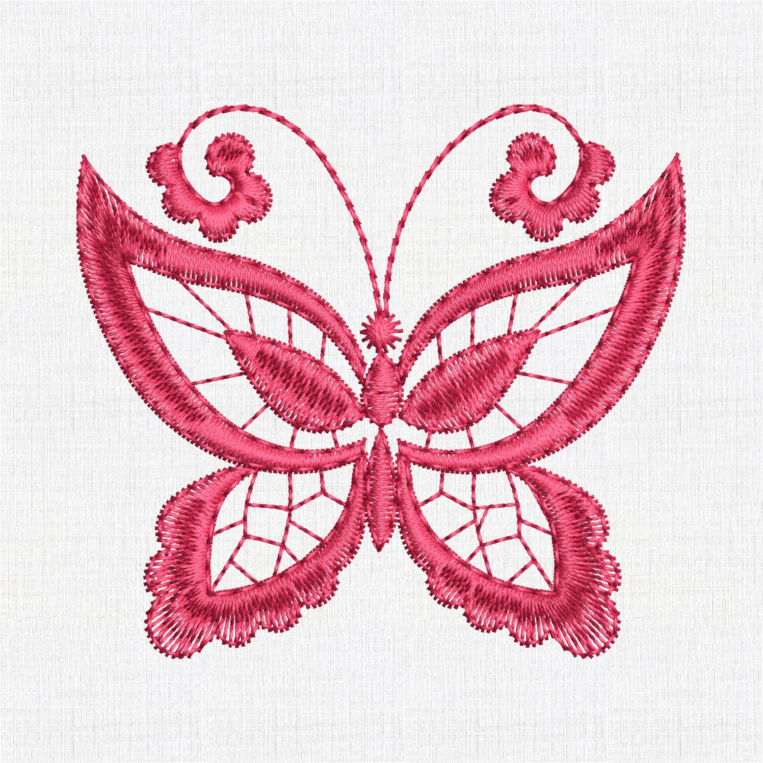Butterfly Machine Embroidery Designs Set of 4 3 Sizes Each for - Etsy