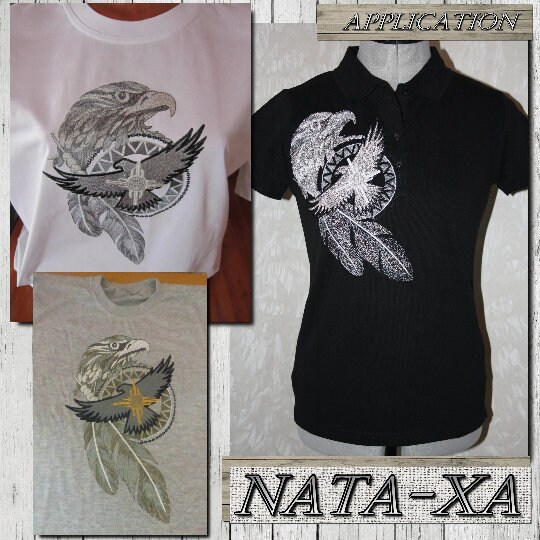Eagle 1. Machine Embroidery Design With Applique Elements - Etsy