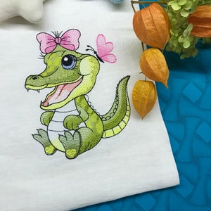 Baby Alligator Machine Embroidery Design Safari Babies Series 3 Sizes ...