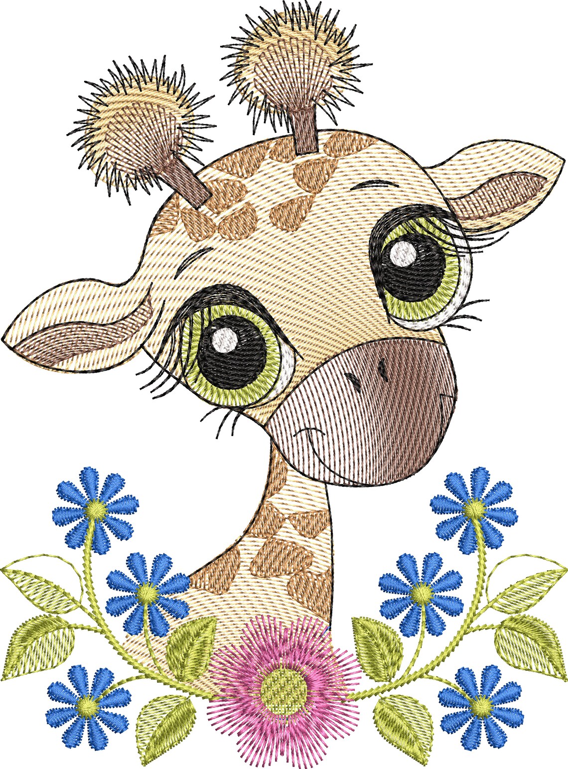Giraffes Machine Embroidery Designs Set for Baby Children - Etsy