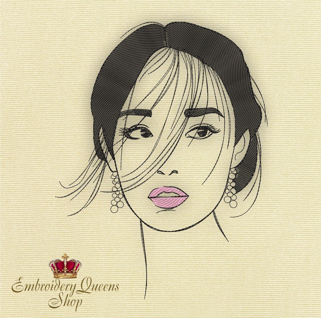 Mystery Girl Machine Embroidery Design 5 Sizes to Download Mystery Girl ...