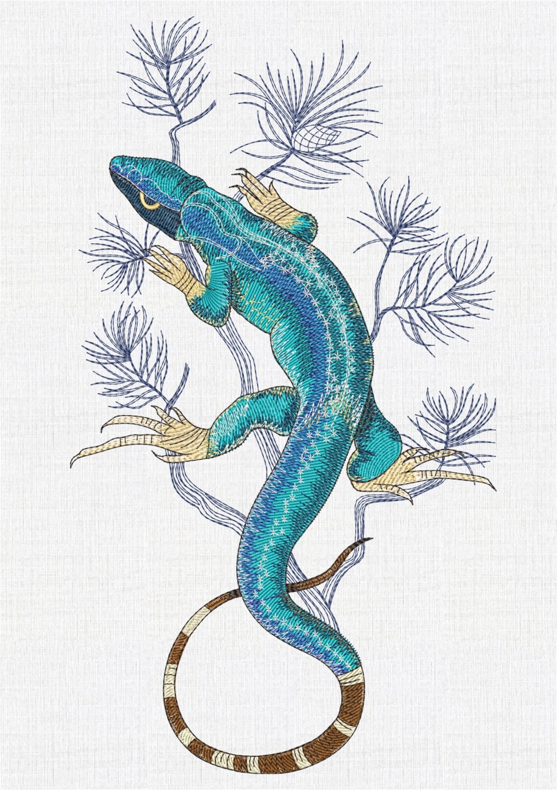 Lizard Dragon Machine Embroidery Designs Instant Download 3 - Etsy