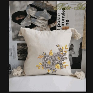 Rose Machine Embroidery Design 4 Sizes to Download Fit 5.3x8 ...