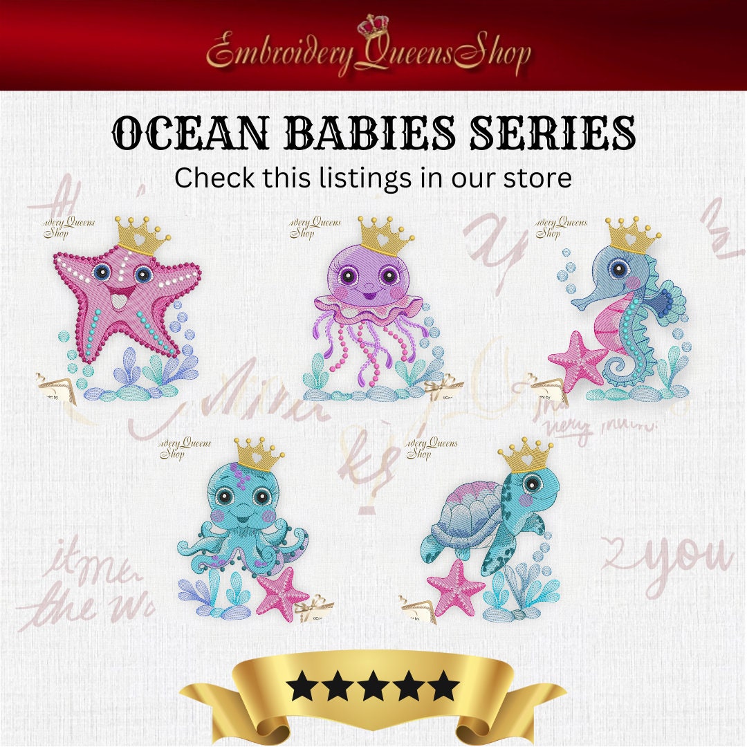 Baby Whale Machine Embroidery Design Ocean Babies Series 3 - Etsy