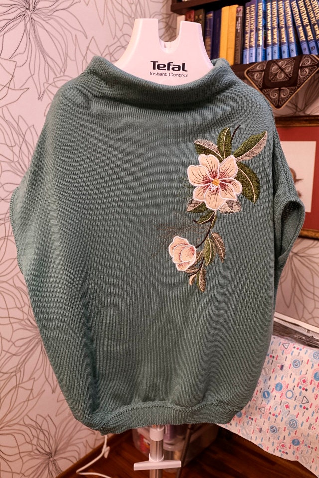 Magnolia Machine Embroidery Design Applique Embroidery - Etsy