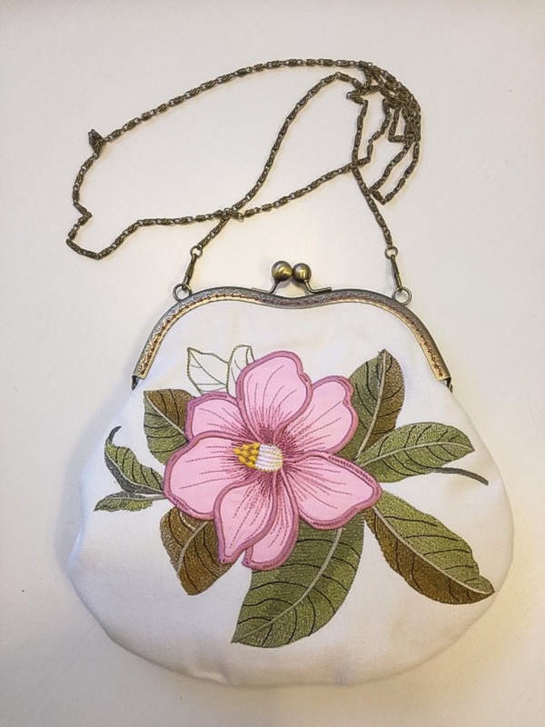 Magnolia Machine Embroidery Design Applique + Embroidery Instant ...