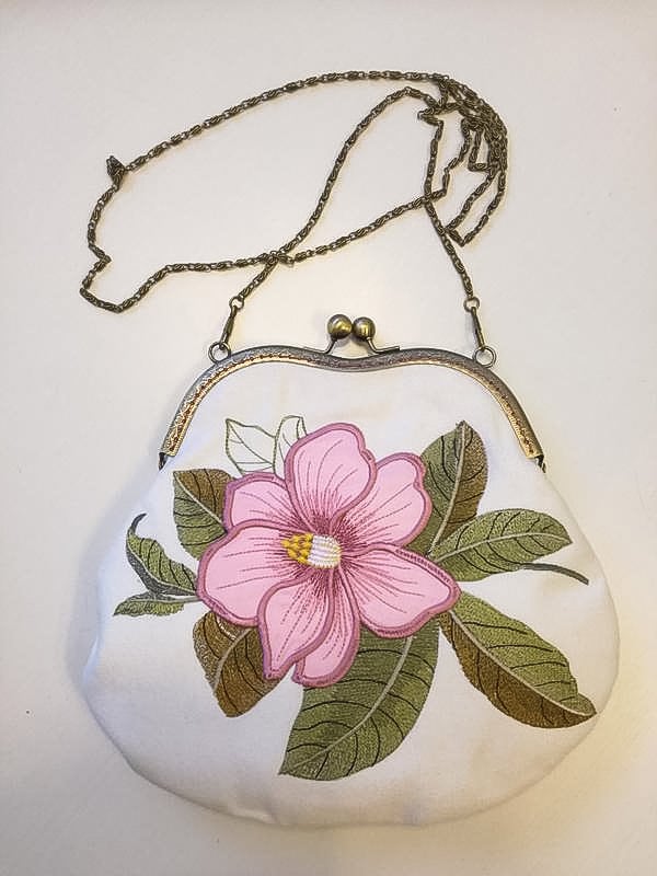 Magnolia Machine Embroidery Design Applique + Embroidery Instant ...