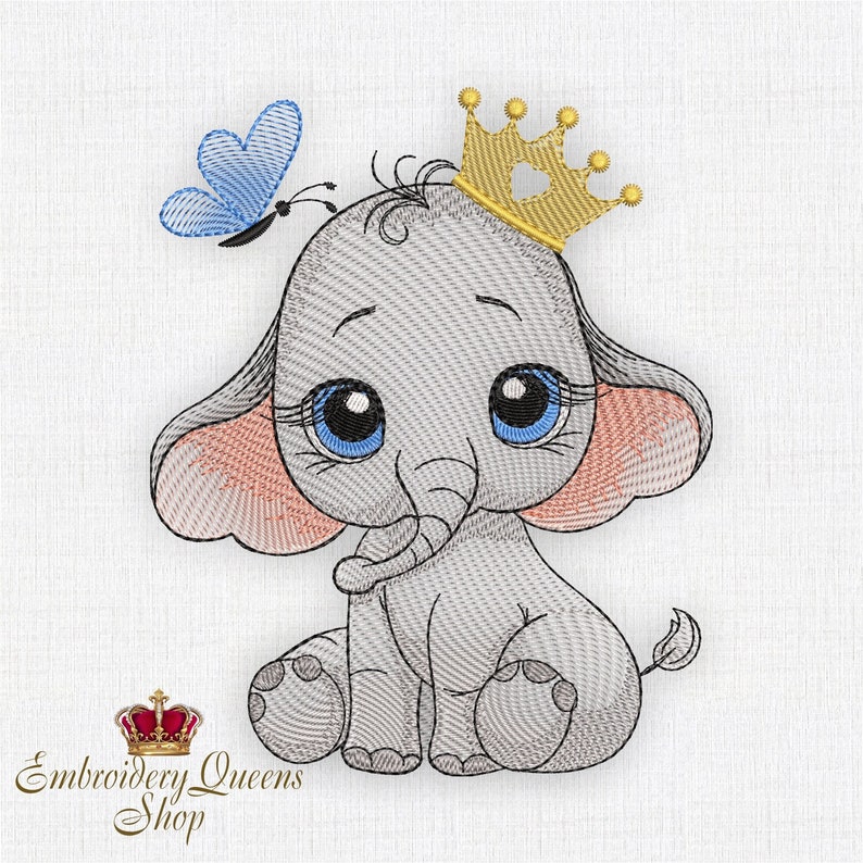 Baby Boy Elephant Machine Embroidery Design Safari Babies - Etsy