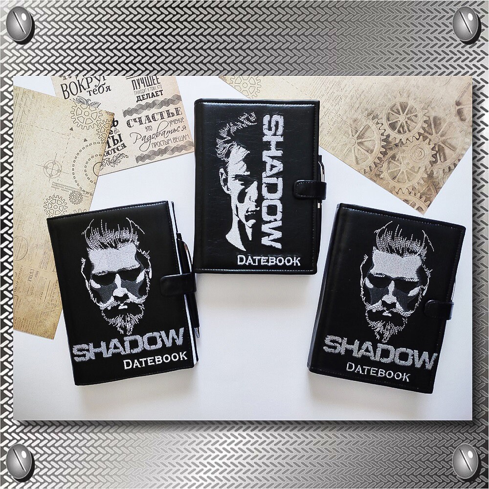 Shadow Man Tattoo Machine Embroidery Design 5 Sizes to - Etsy