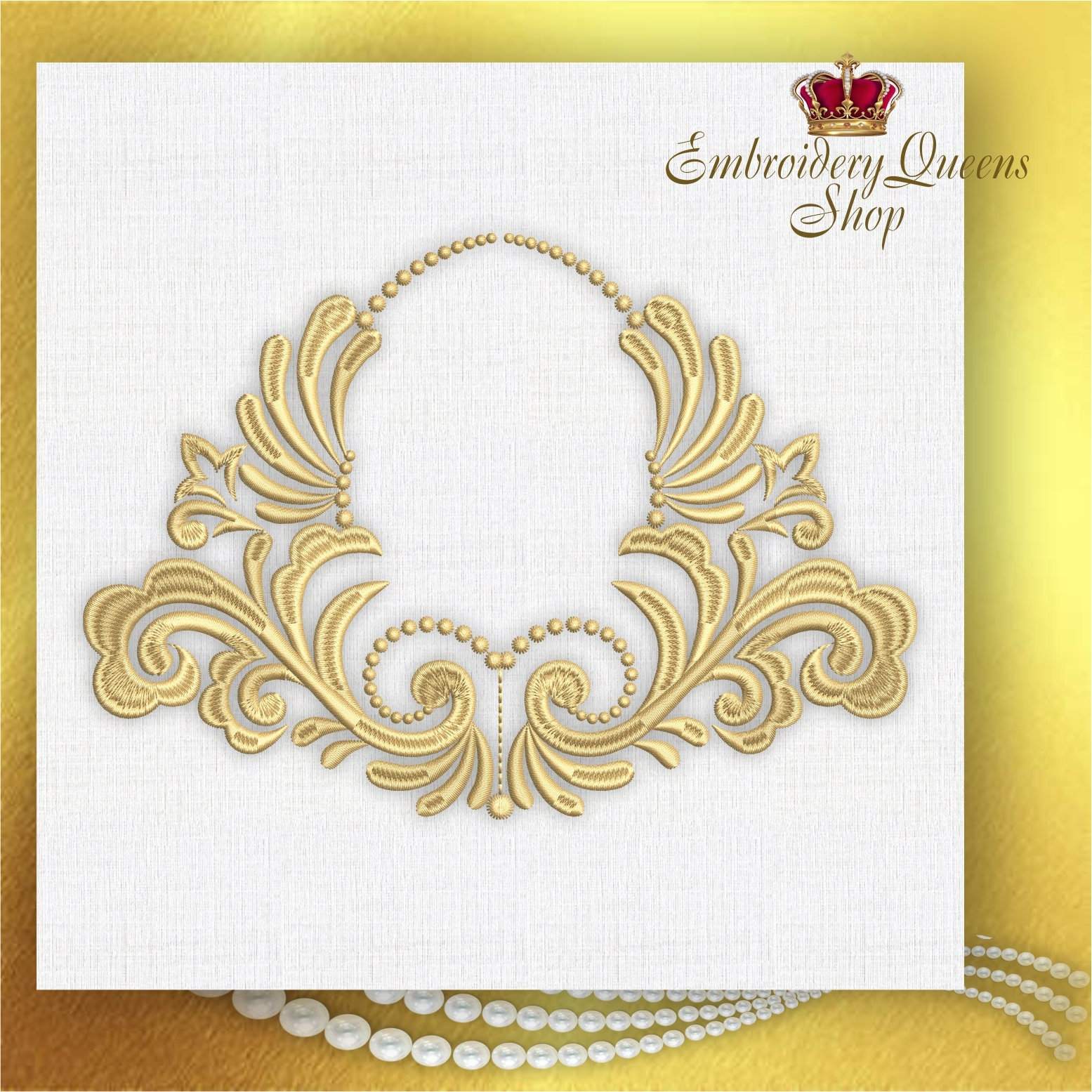 Flourishes Monogram Frame Machine Embroidery Design 2 Sizes - Etsy