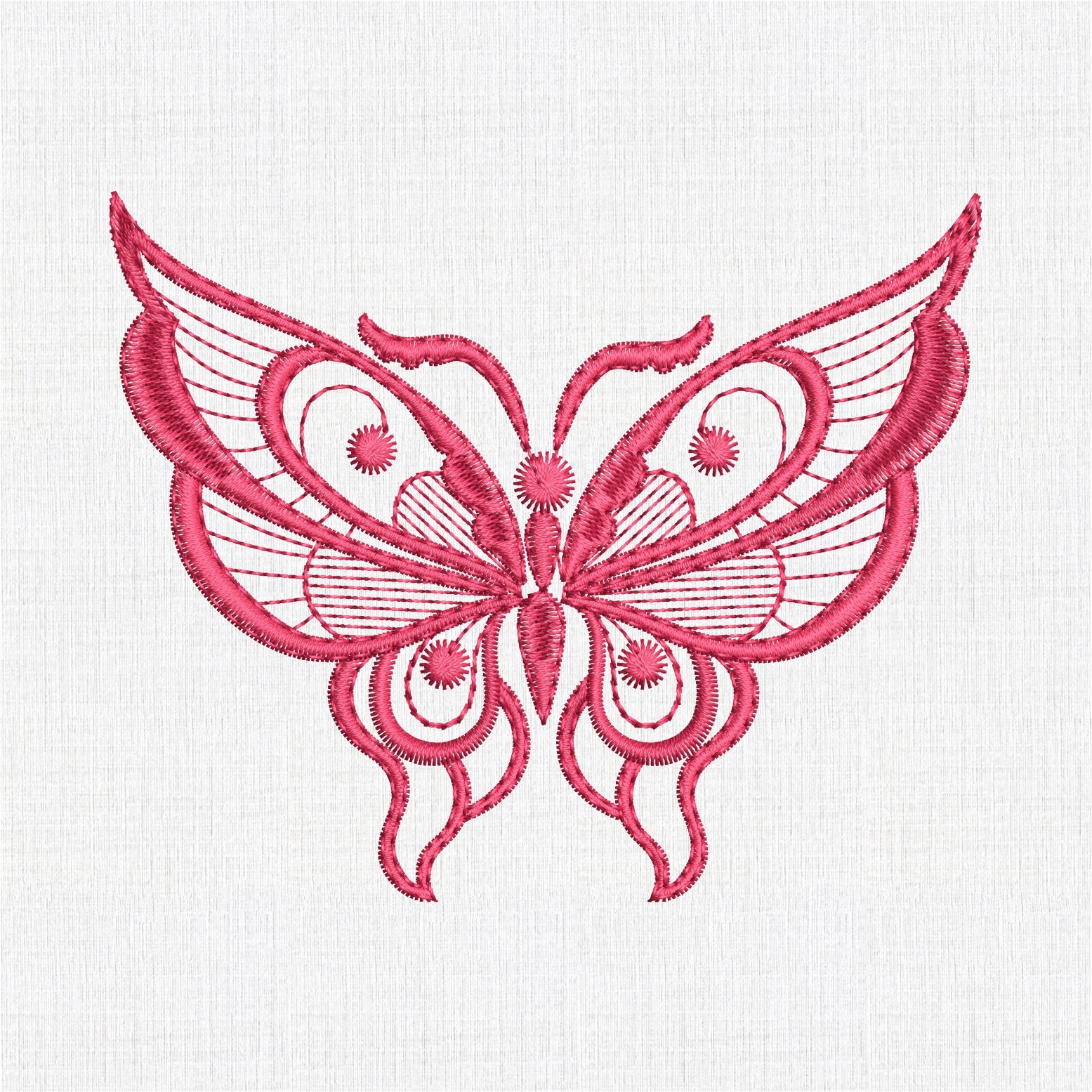 Butterfly Machine Embroidery Designs Set of 4 3 Sizes Each for - Etsy