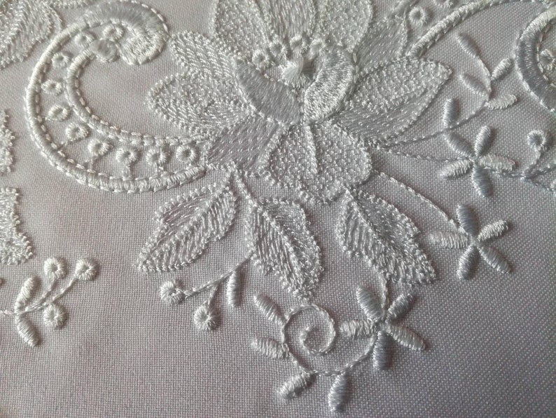 Flower Corner Machine Embroidery Design. Lace Imitation. 4 Sizes to ...
