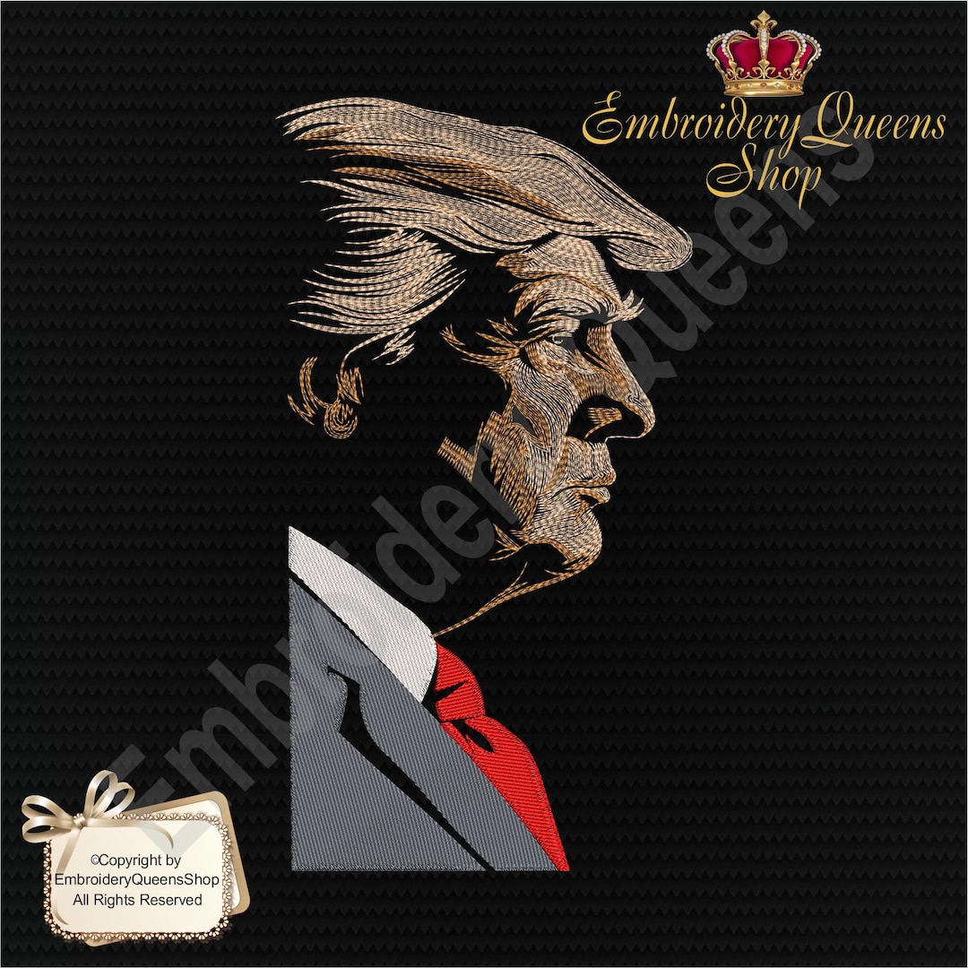 MAGA Trump President Machine Embroidery Design 7 Sizes to Download Fit ...