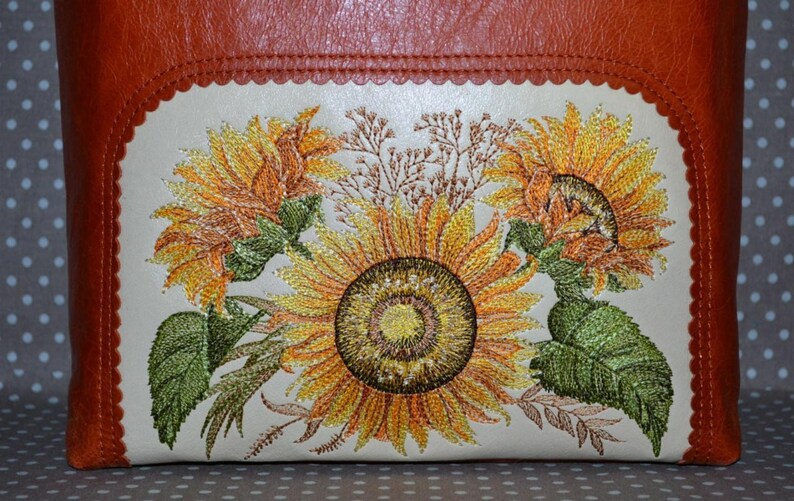 Sunflowers Machine Embroidery Design 2 Sizes to Download Fit - Etsy