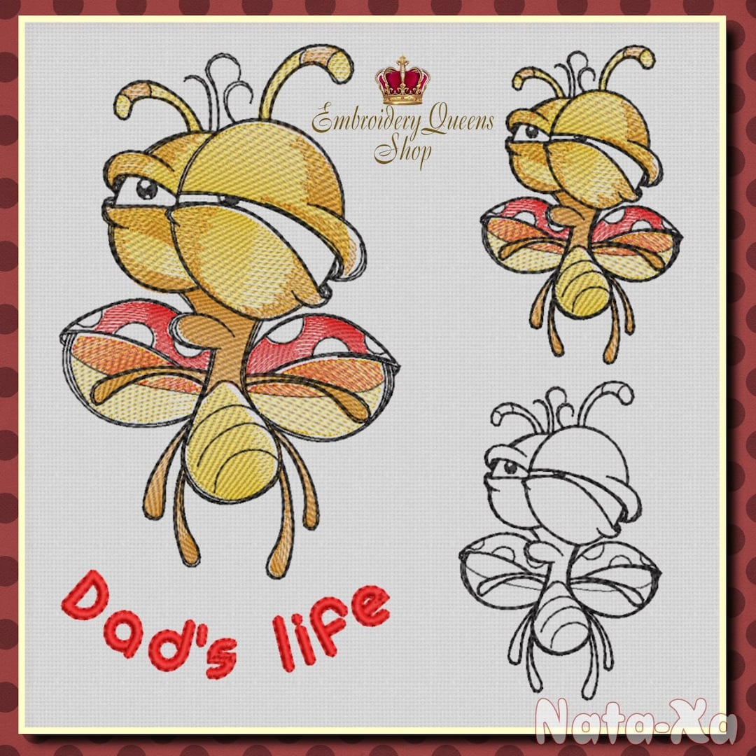 Ladybug Machine Embroidery Design Set 4 Designs 3 Sizes Each Fit 4x4 ...