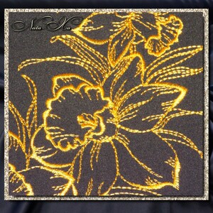 Daffodils Machine Embroidery Design Set of 3 Designs 3 Sizes Each Fit ...