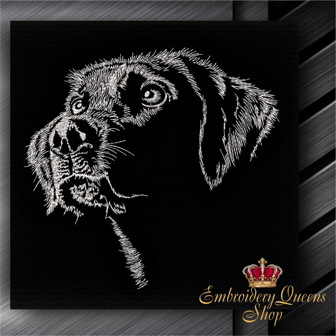 Dog Puppy Machine Embroidery Design Labrador Retriever 6 Sizes to ...