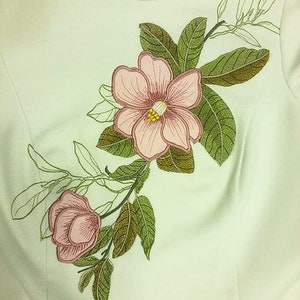 Magnolia Machine Embroidery Design Applique + Embroidery Instant ...