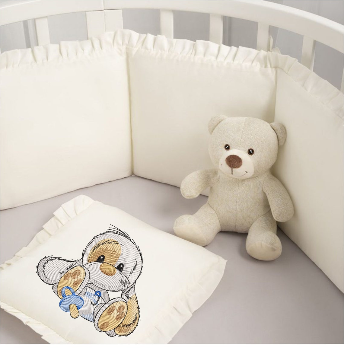 3 Sizes Cute Baby Boy Puppy Dog With Pacifier Binky Machine - Etsy