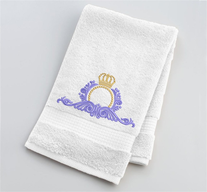 Crown Monogram Frame Machine Embroidery Design 2 Sizes Fit - Etsy