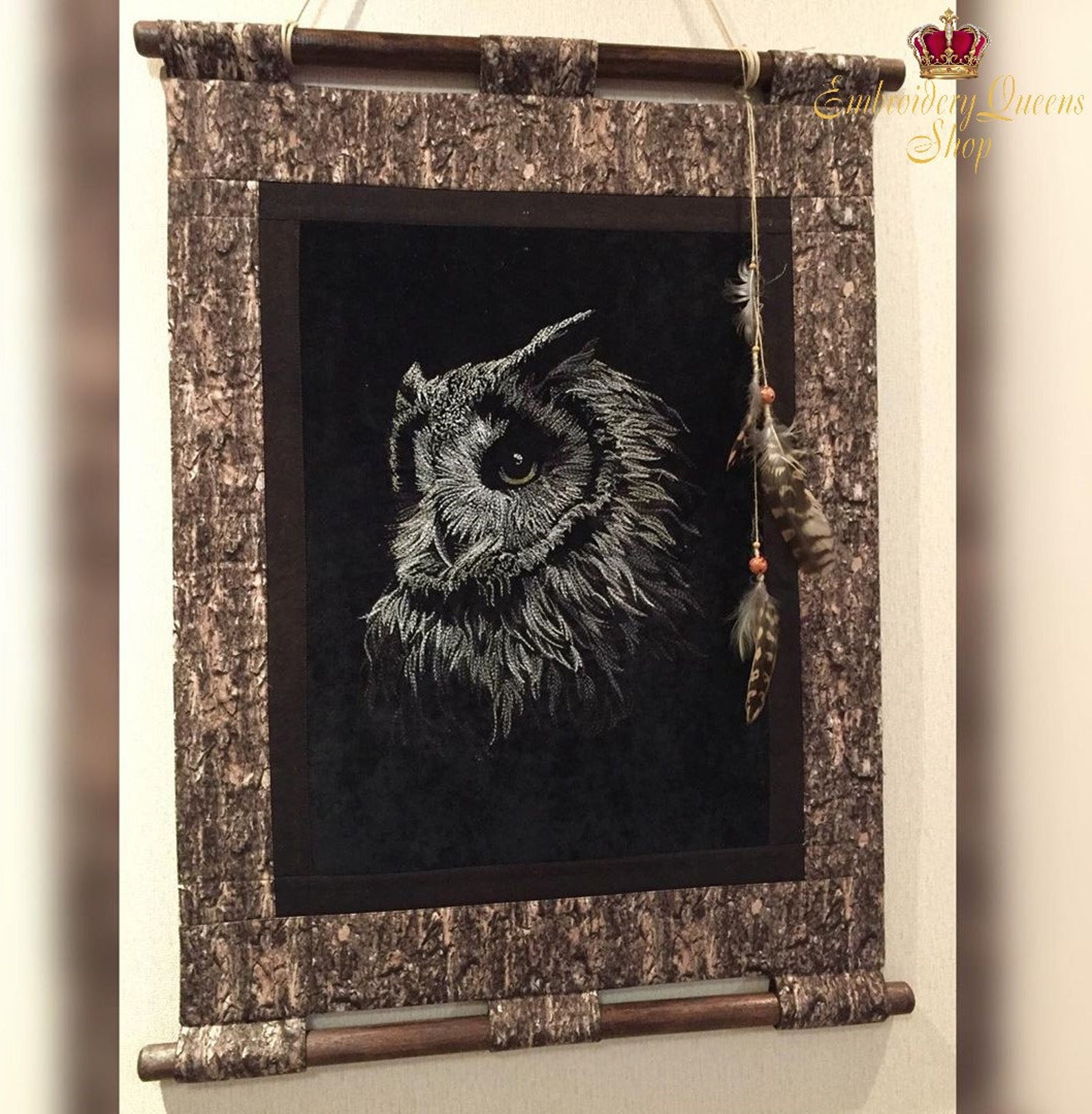 Owl Machine Embroidery Designs in the Night Series Realistic 5 - Etsy