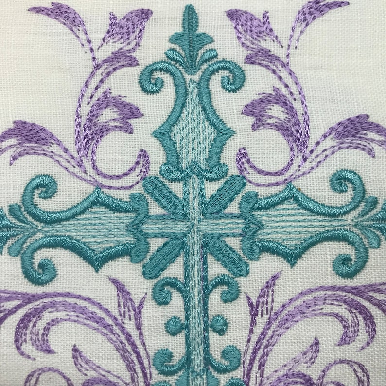 Cross Machine Embroidery Design. 3 Sizes to Download. Fit 5x7" (130x180 ...