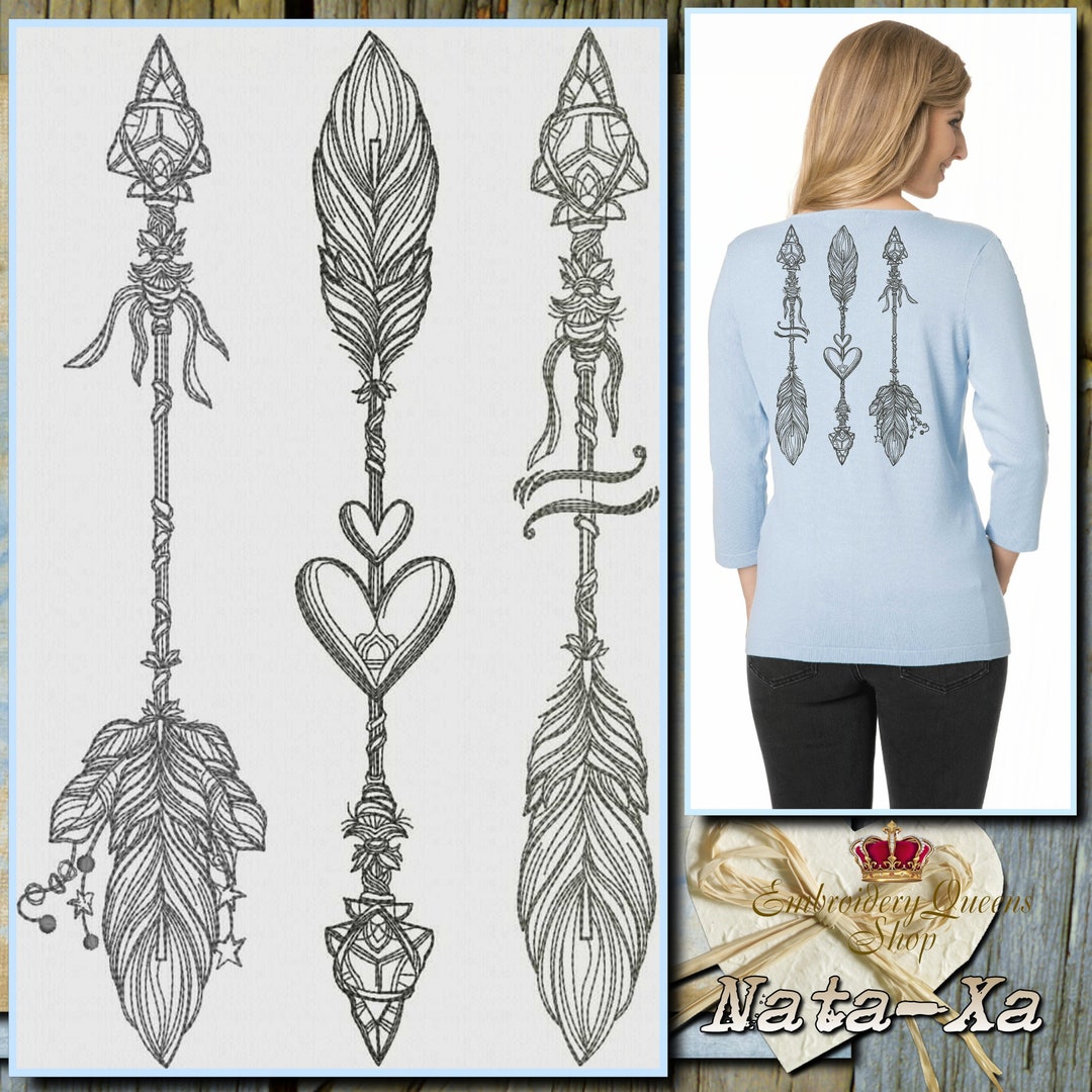 Arrows. Machine Embroidery Design. - Etsy