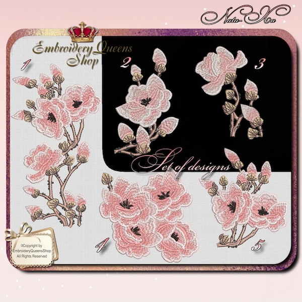 Sakura Embroidery - Etsy