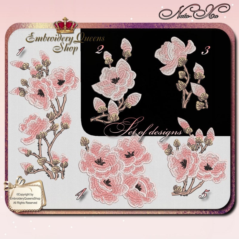 Sakura Embroidery - Etsy