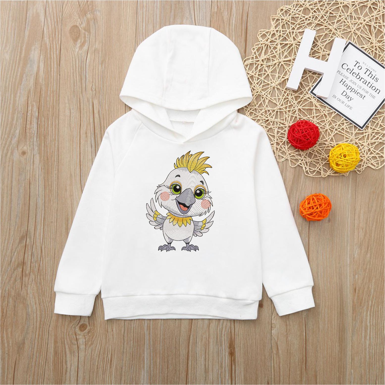 Baby Cockatoo Machine Embroidery Design Safari Babies Series 3 Sizes to ...