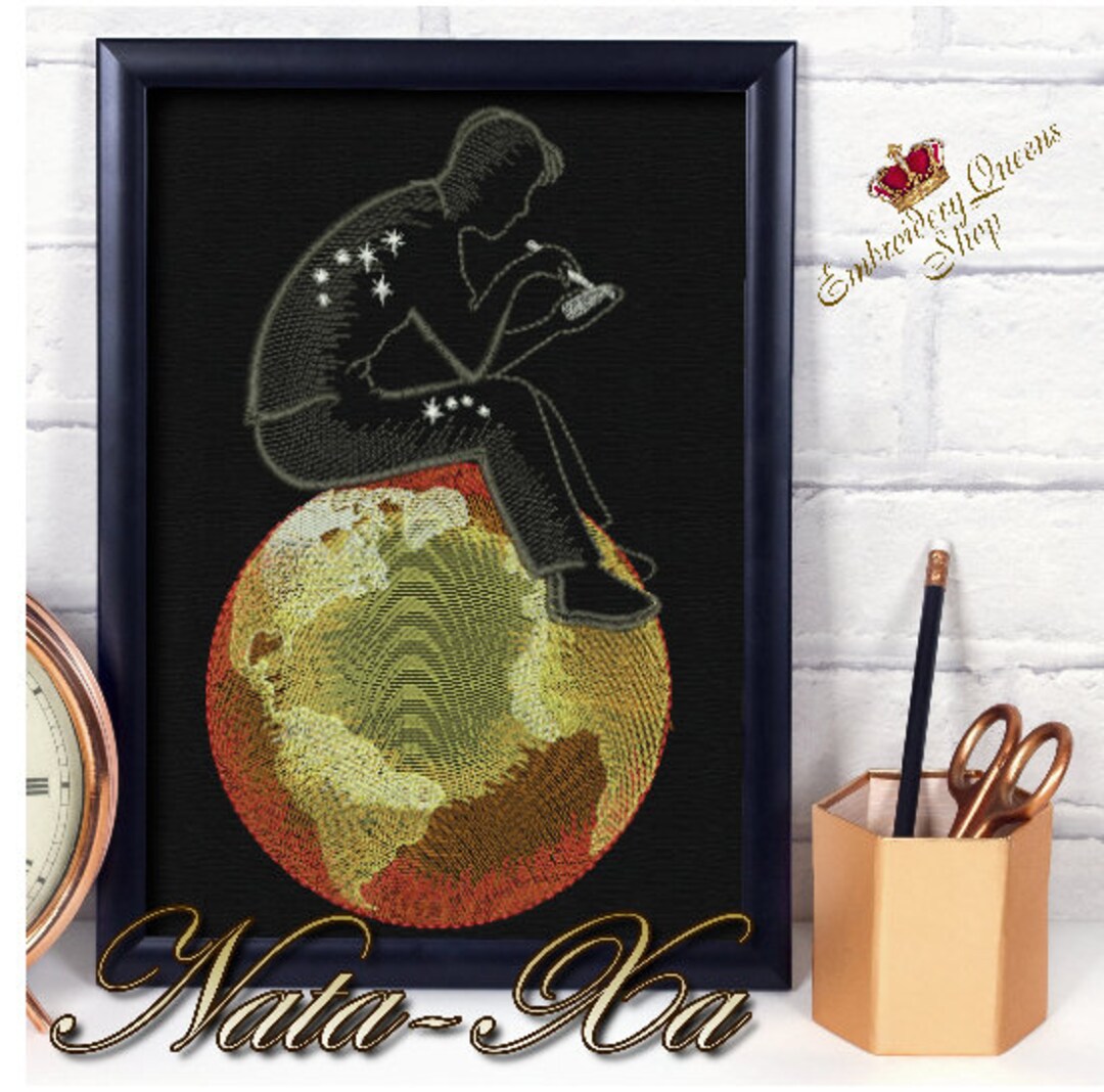 World Wide Web. Machine Embroidery Design. 5 Sizes Person Internet ...