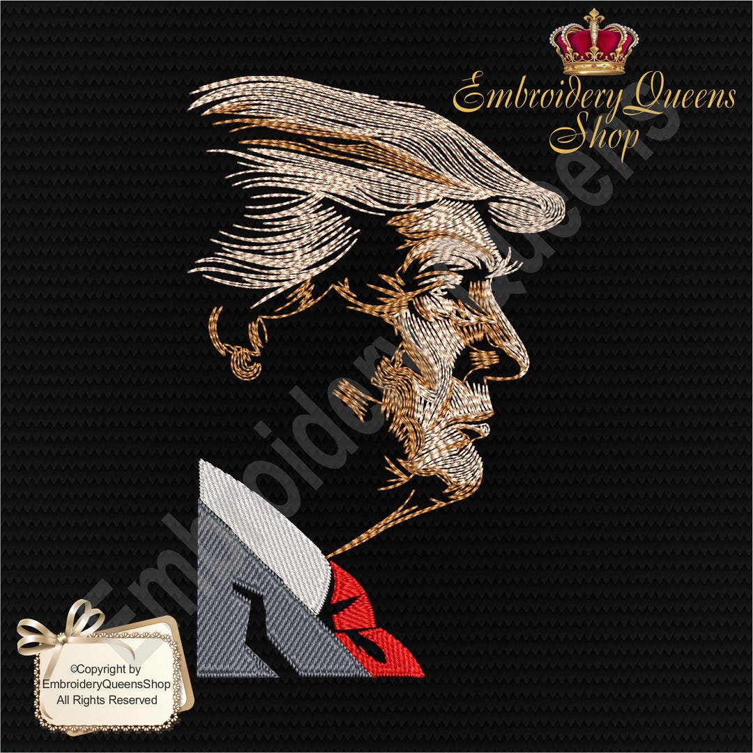 MAGA Trump President Machine Embroidery Design 5 Sizes to Download for ...