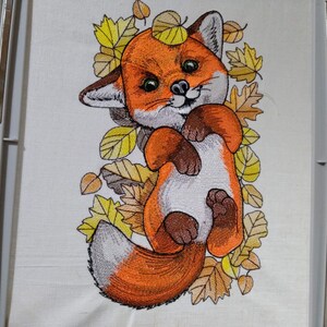 Cute Baby Red Fox Machine Embroidery Designs Instant Download for Hoop ...