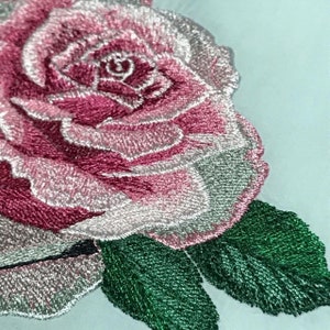 Pink Rose Machine Embroidery Design 2 Sizes to Download Fit 5x7 ...