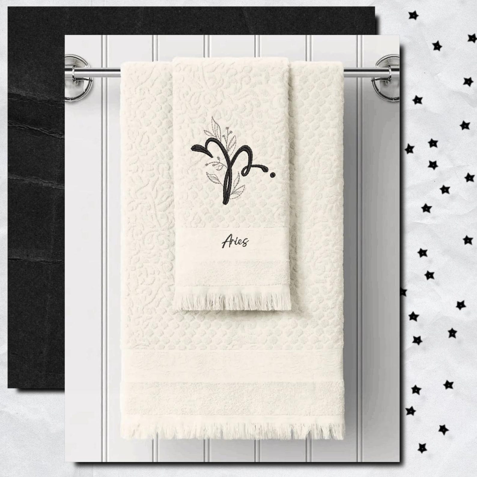 Aries Zodiac Machine Embroidery Designs Set of 3 Designs Modern Cute ...