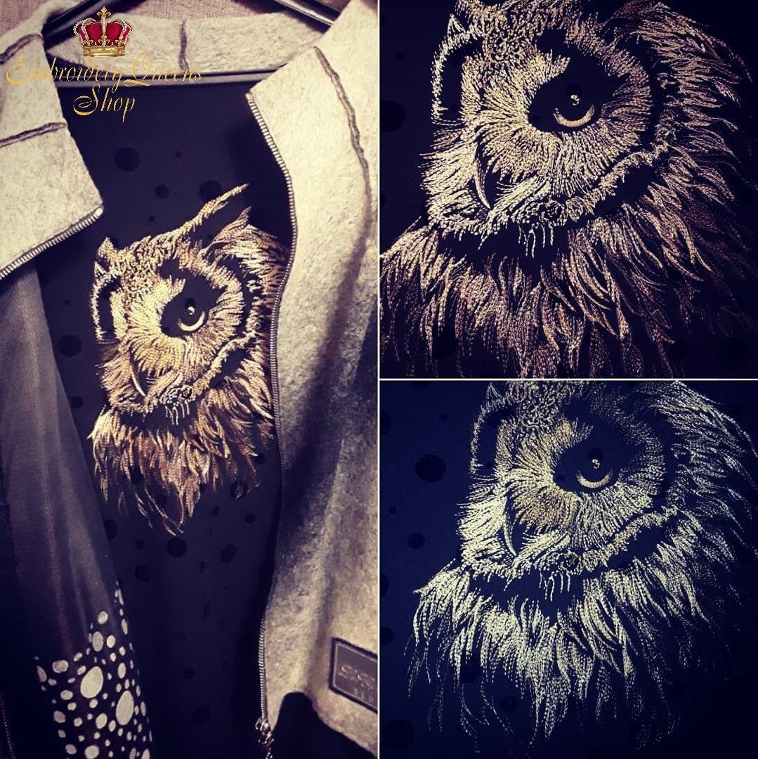 Owl Machine Embroidery Designs in the Night Series Realistic 5 - Etsy UK
