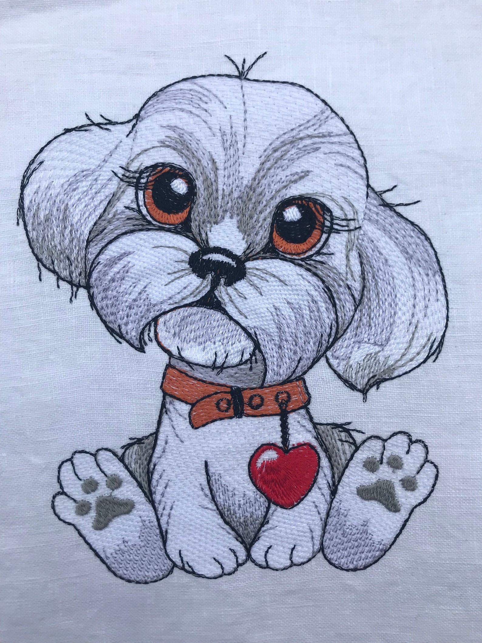 Cute Dog Puppy Machine Embroidery Designs Set Instant Download - Etsy