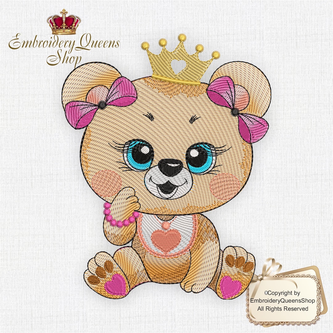 Cute Bear Machine Embroidery Design Toy Babies Series 3 Sizes to ...