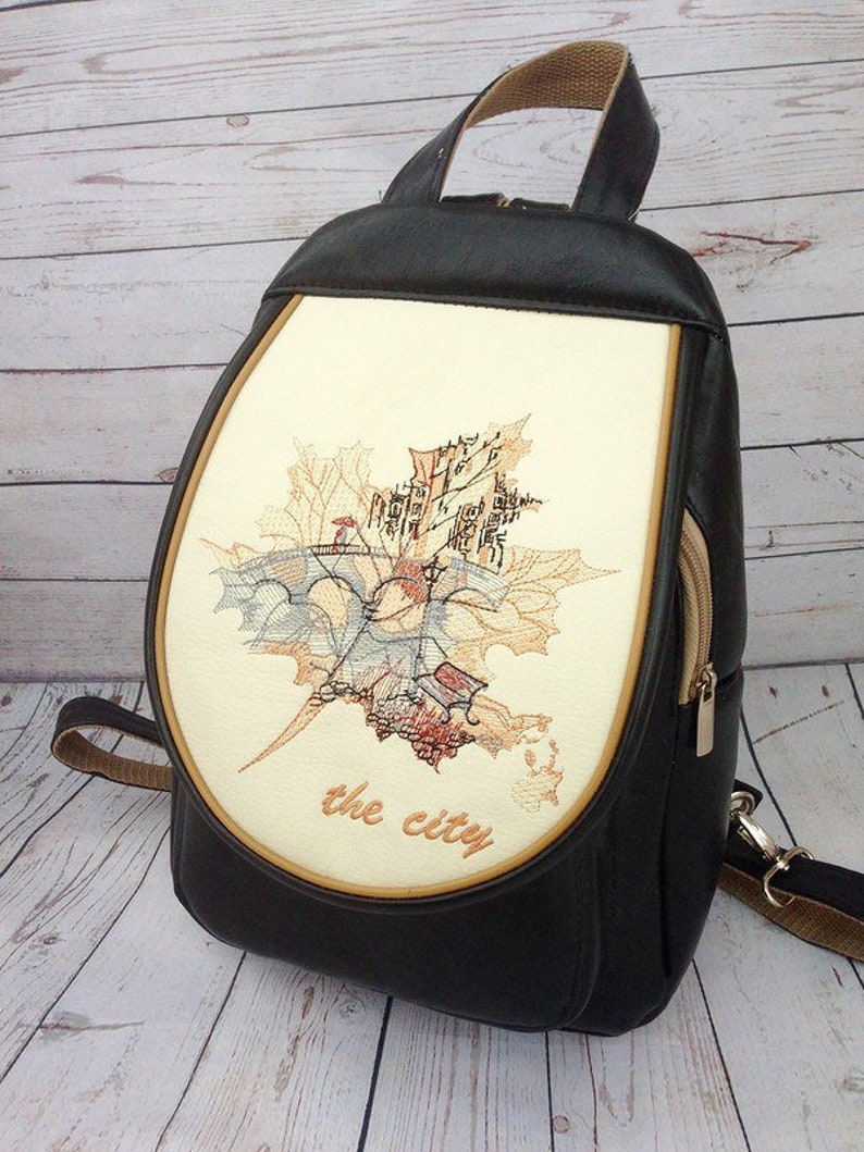 Machine Embroidery Design the Maple Leaf. City Scape Series. for Hoops ...
