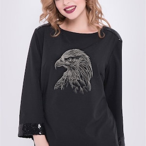 Eagle Machine Embroidery Design Realistic Eagle Head 7 Sizes to ...